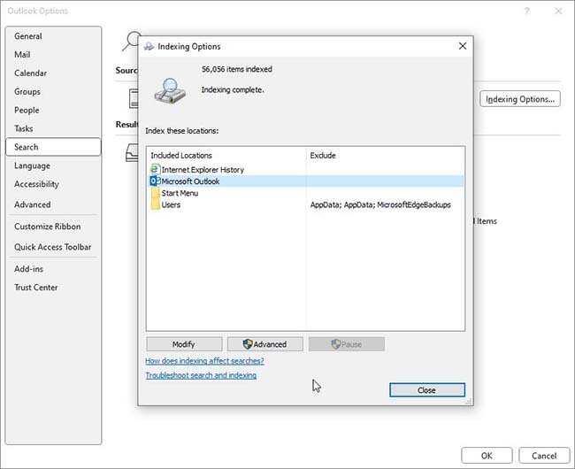 Outlook Search not Working Mac- Fixed