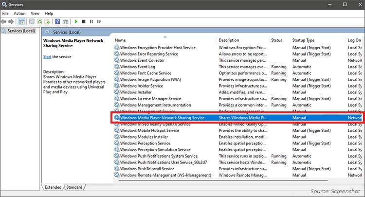 Fix "Server Execution Failed" Error in the Windows Media Player