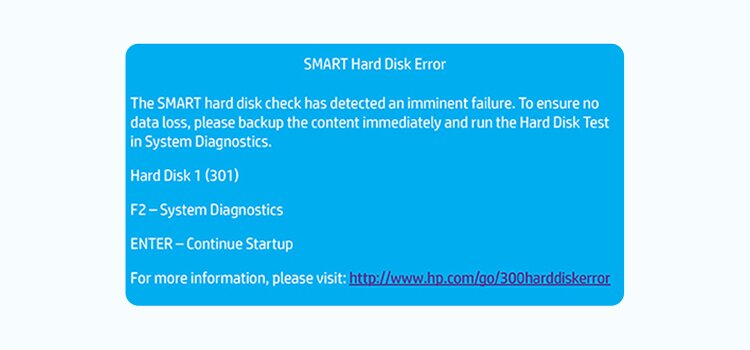 How to Fix SMART Hard Disk Error Code 301 in HP Laptop? [2025]